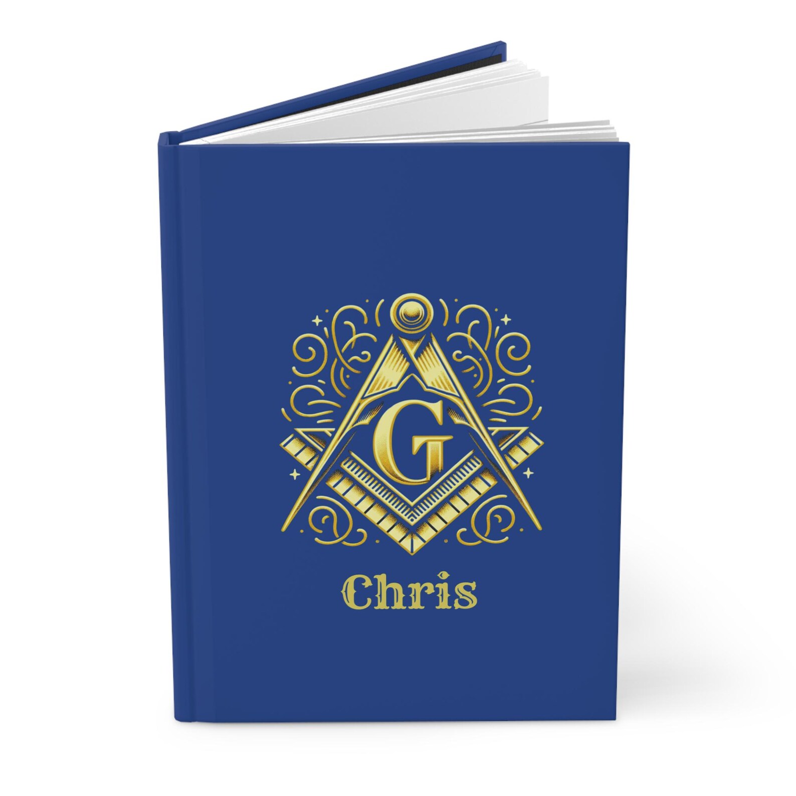 Custom Masonic Hardback Journal | Personalized Matte Hardcover Notebook ...