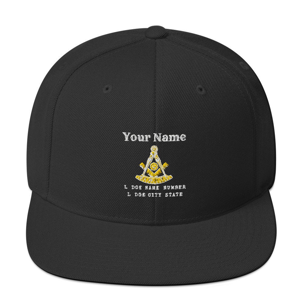 Custom Masonic Baseball Cap Personalized Lodge Embroidery Multiple ...