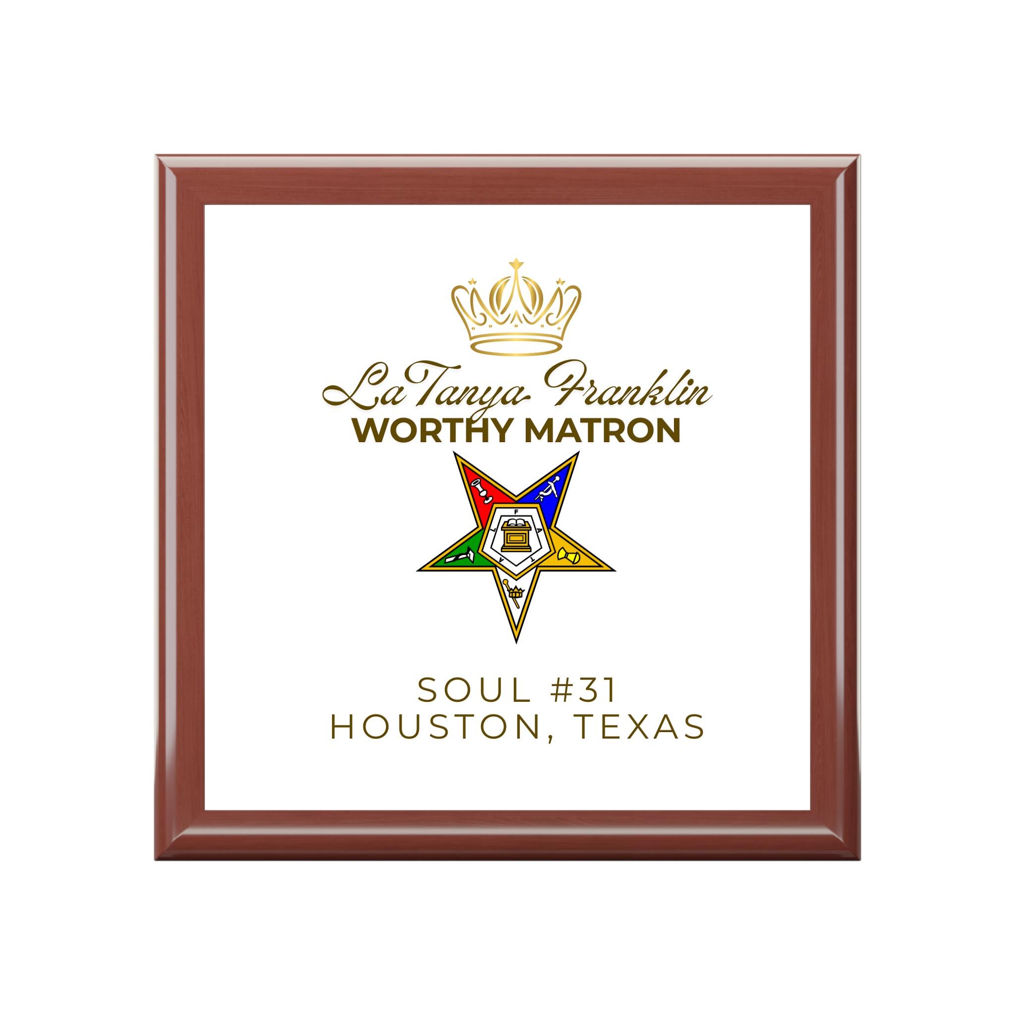Order of the Eastern Star Jewelry Box | Personalized OES Gift for ...