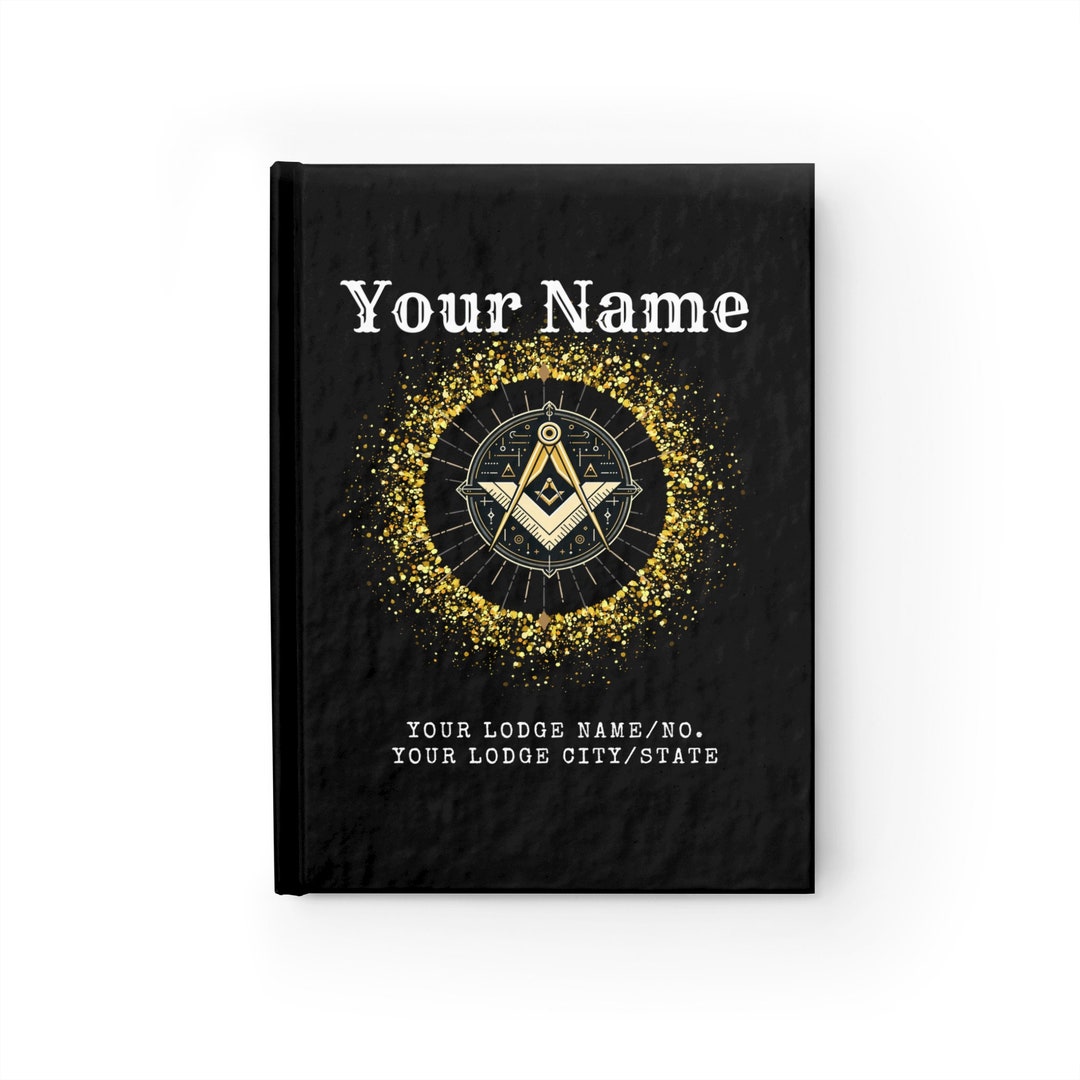 Custom Freemason's Journal Personalized Masonic Notebook With Free US ...