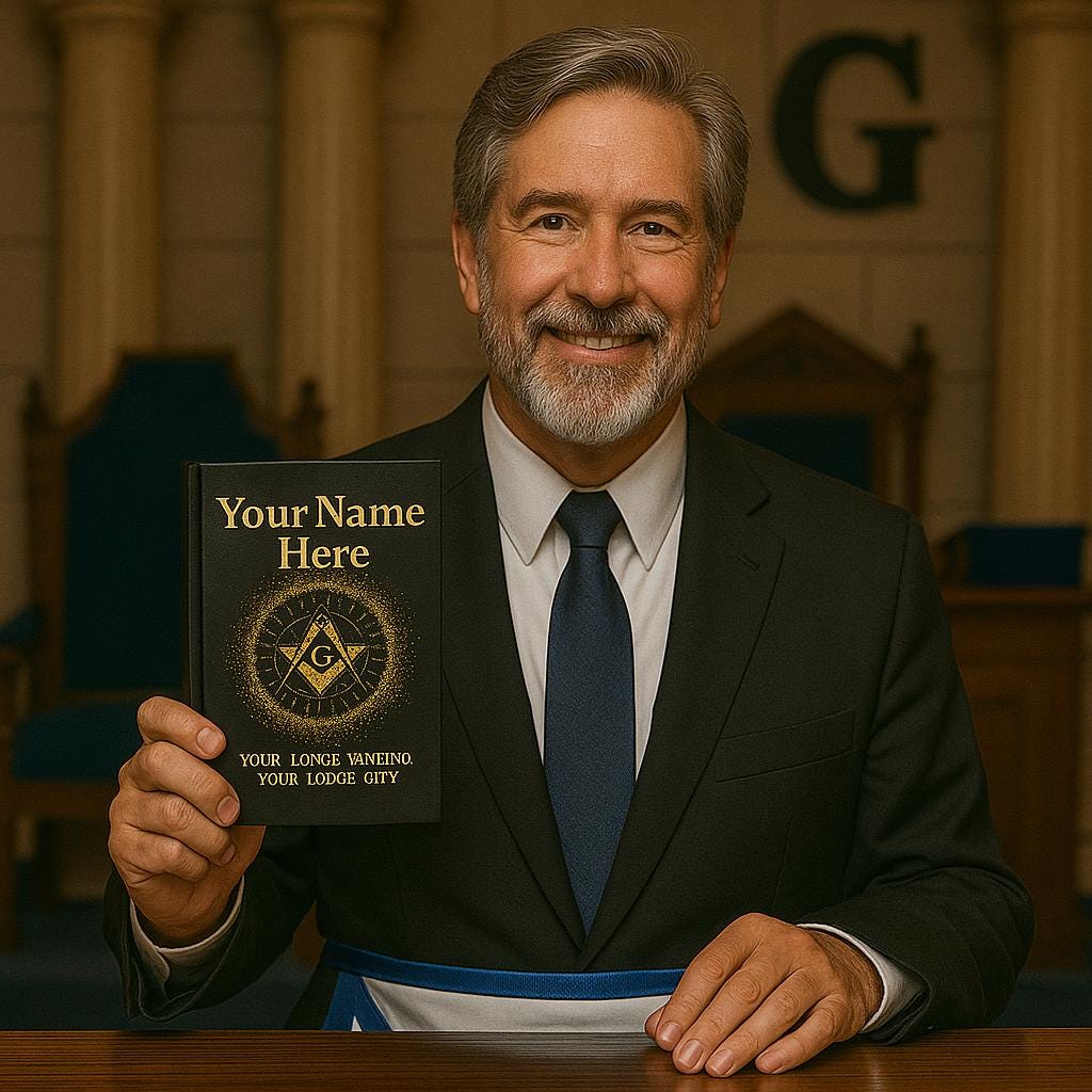 Custom Freemason's Journal - Personalized Masonic Notebook Unique Lodge ...