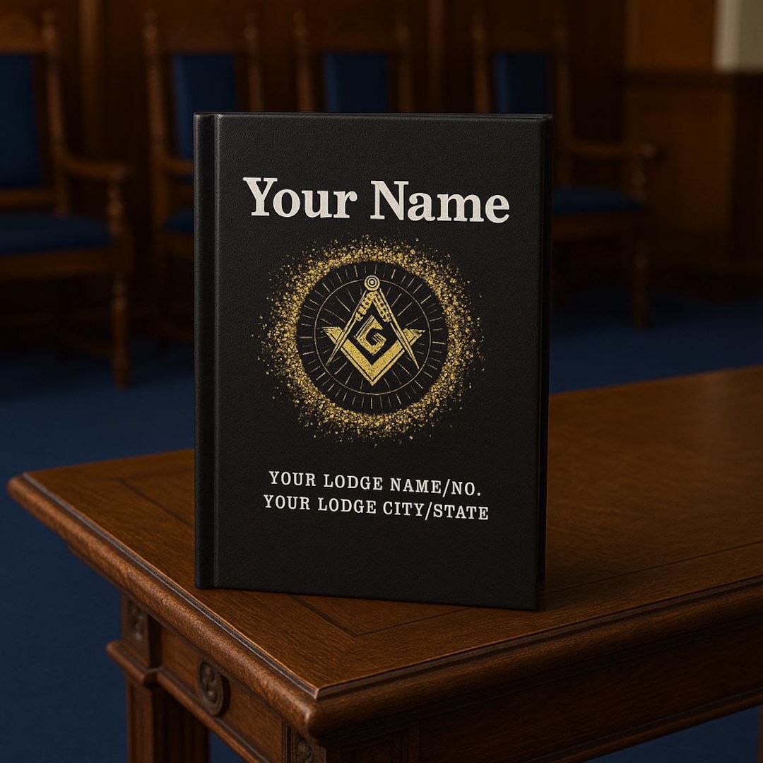 Custom Freemason's Journal - Personalized Masonic Notebook Unique Lodge ...