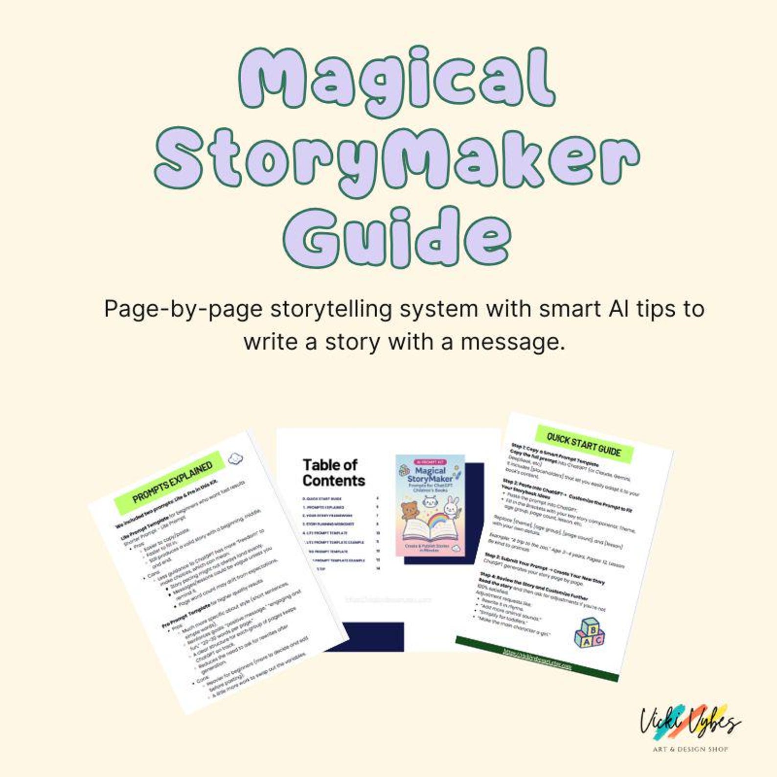 DIY Kids Book Creator With AI | Story & Cover Builder Toolkit (3 ...