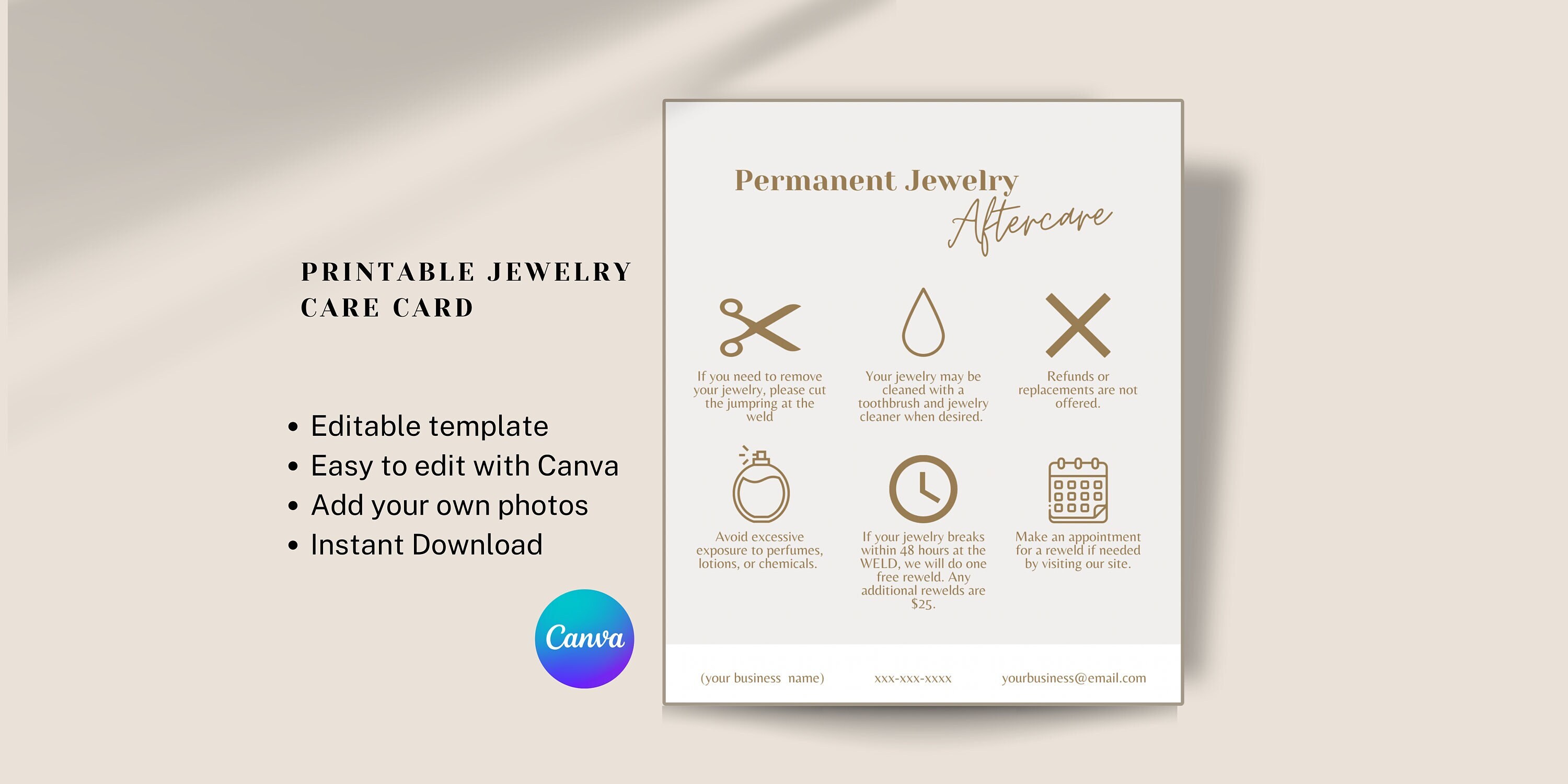 Permanent Jewelry Intake Forms, Permanent Jewelry Waiver, Consent Forms ...