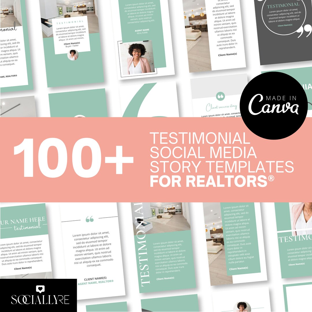 Realtor Testimonial Story Pack - Standard Design | Realtor Testimonial ...