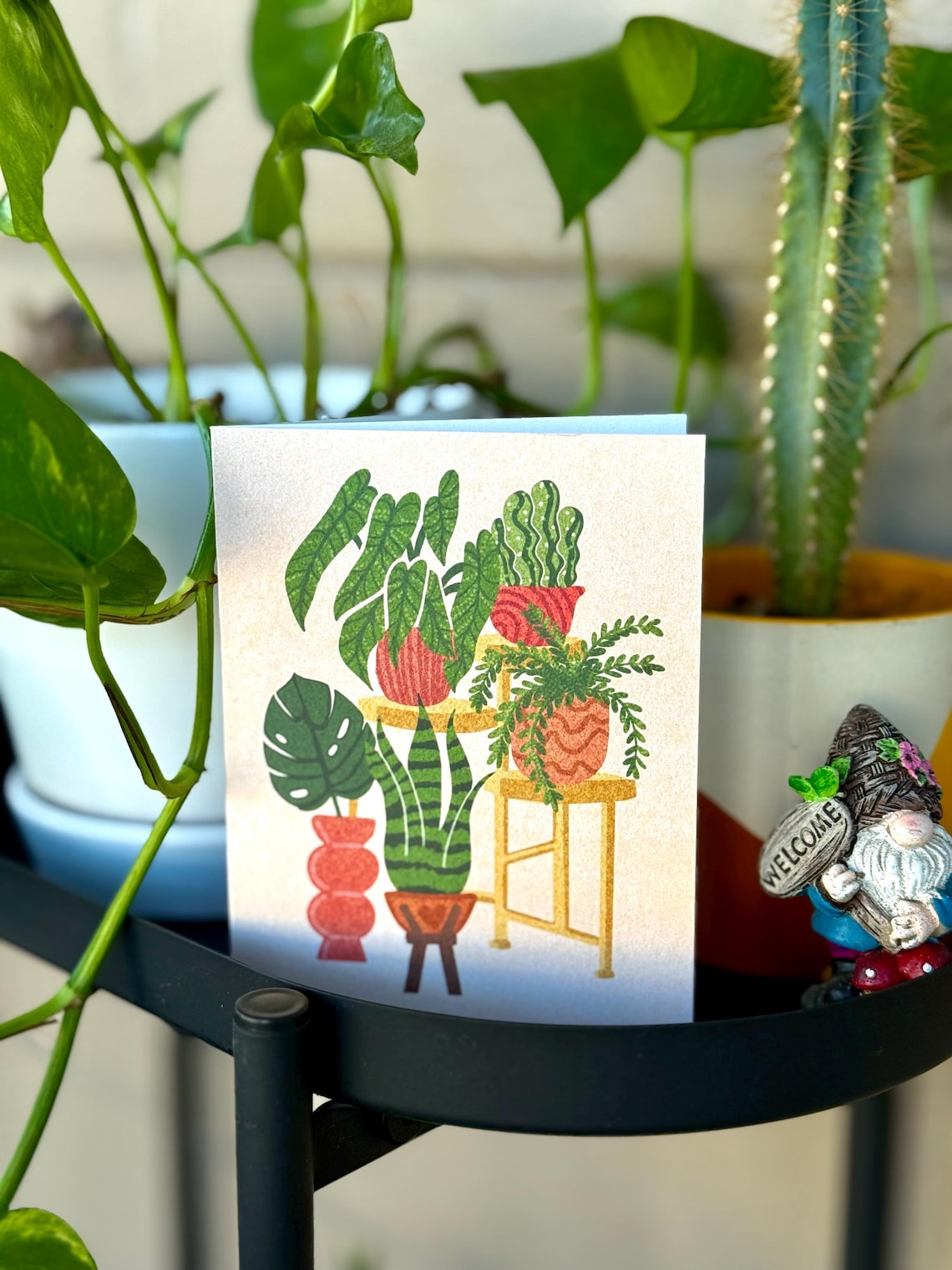 Plant Lovers Card for Plants Gifts Thank You Greeting Card Houseplants ...