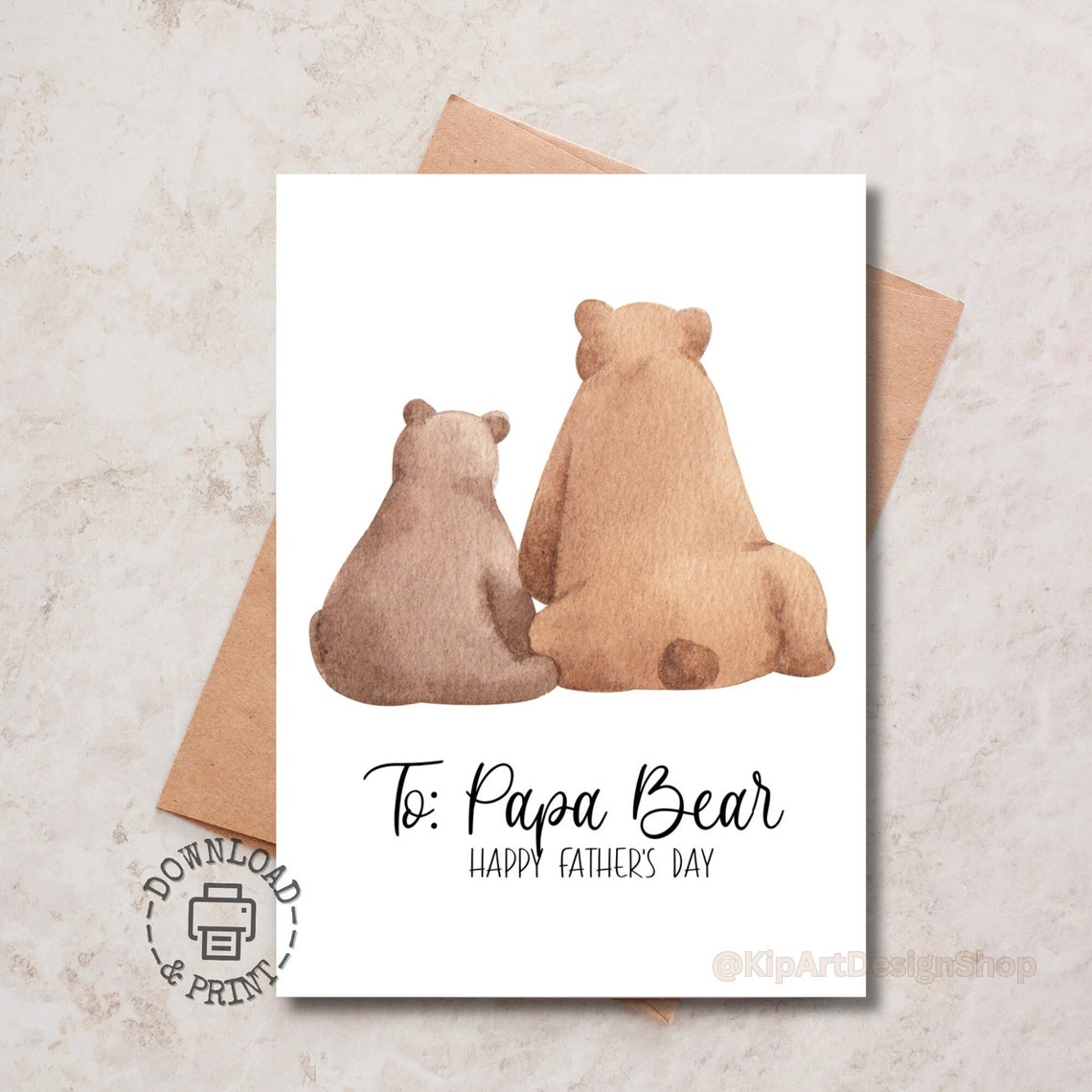 Printable Father's Day Card Printable Dad's Day Card for Dad Gift ...