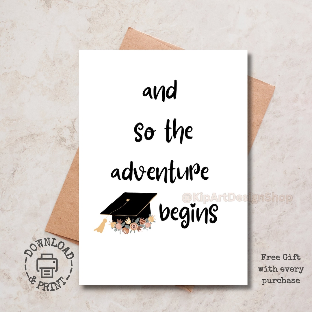Printable Graduation Card Printable Graduation Card Girl for Her ...