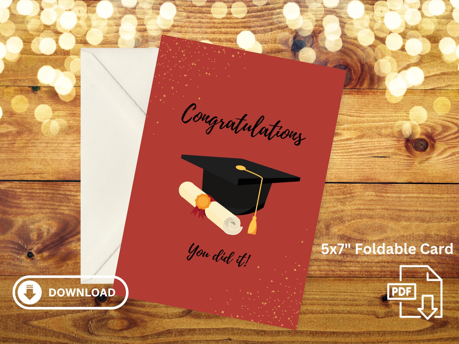 Minimalist Printable Graduation Card Printable Card For Grad College