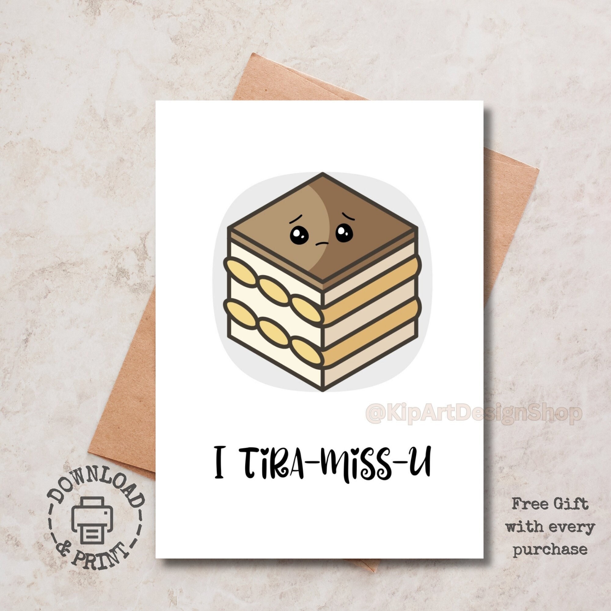Printable Miss You Card Printable Greeting Card for Friend Funny Card ...