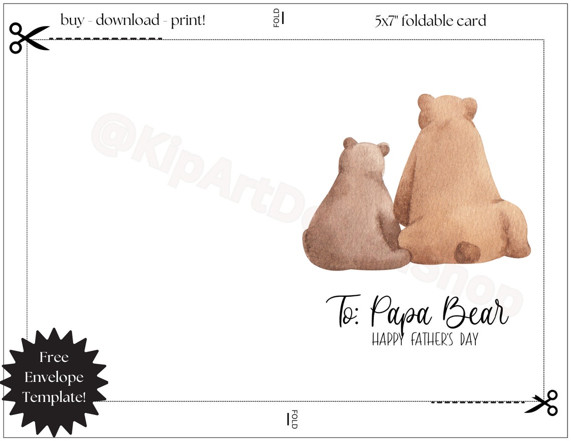 Printable Father's Day Card Printable Dad's Day Card for Dad Gift ...