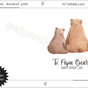 Printable Father's Day Card Printable Dad's Day Card for Dad Gift ...