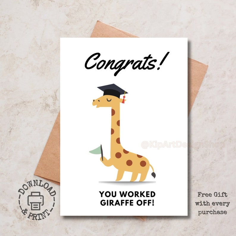 Printable Graduation Card Printable Card for Grad Cute Graduation Card ...