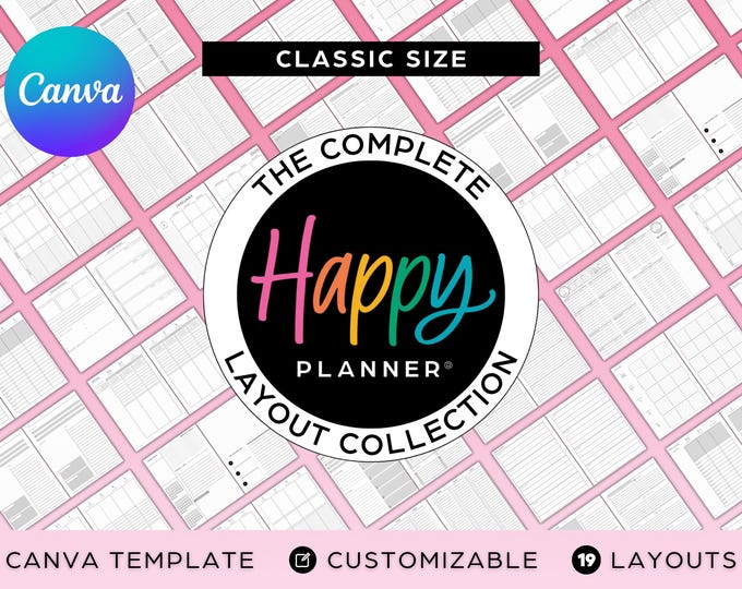 EDITABLE Happy Planner Dashboard Printable, Happy Planner Dashboard ...