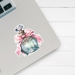 Retro Perfume Bottle Sticker | Waterproof Vinyl | Cottagecore | Kindle ...