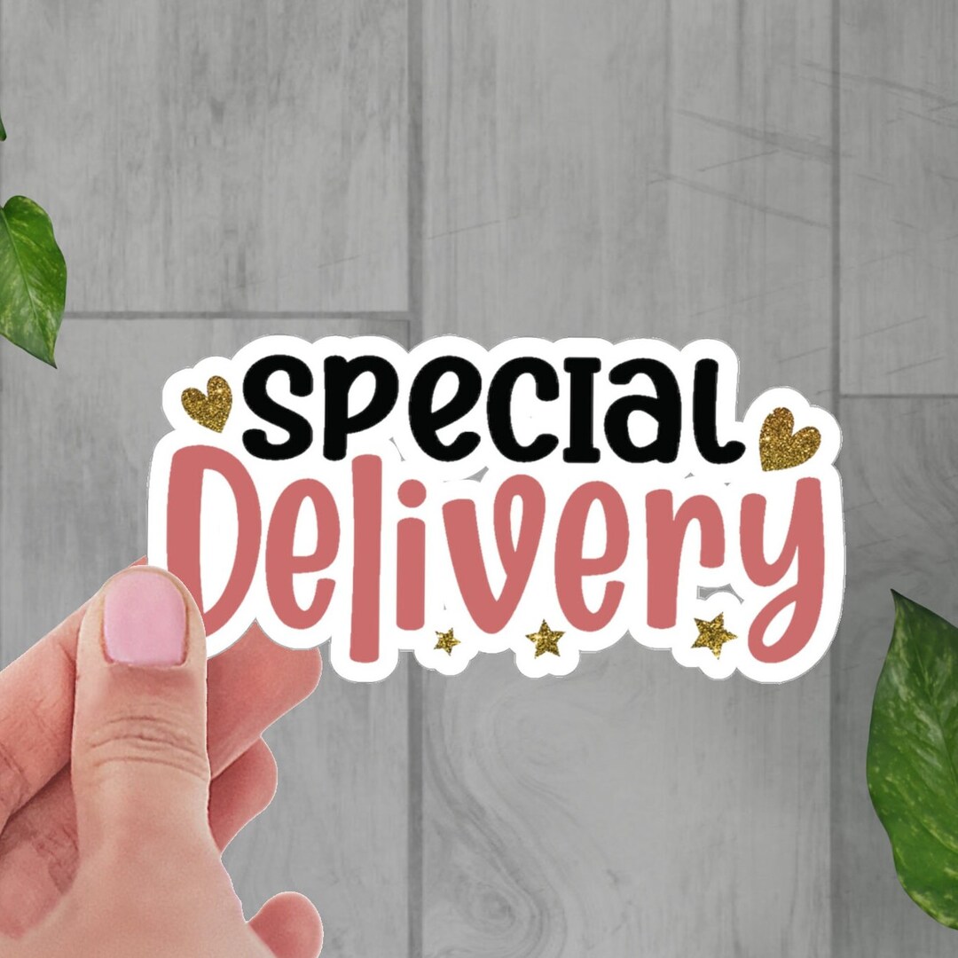 Special Delivery Decal, Package Sticker, Package Decal, Baby Shower ...