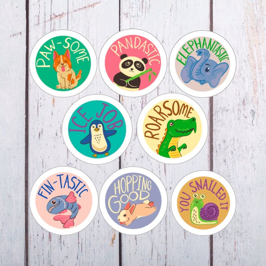 Student Reward Stickers 8-pack - Etsy