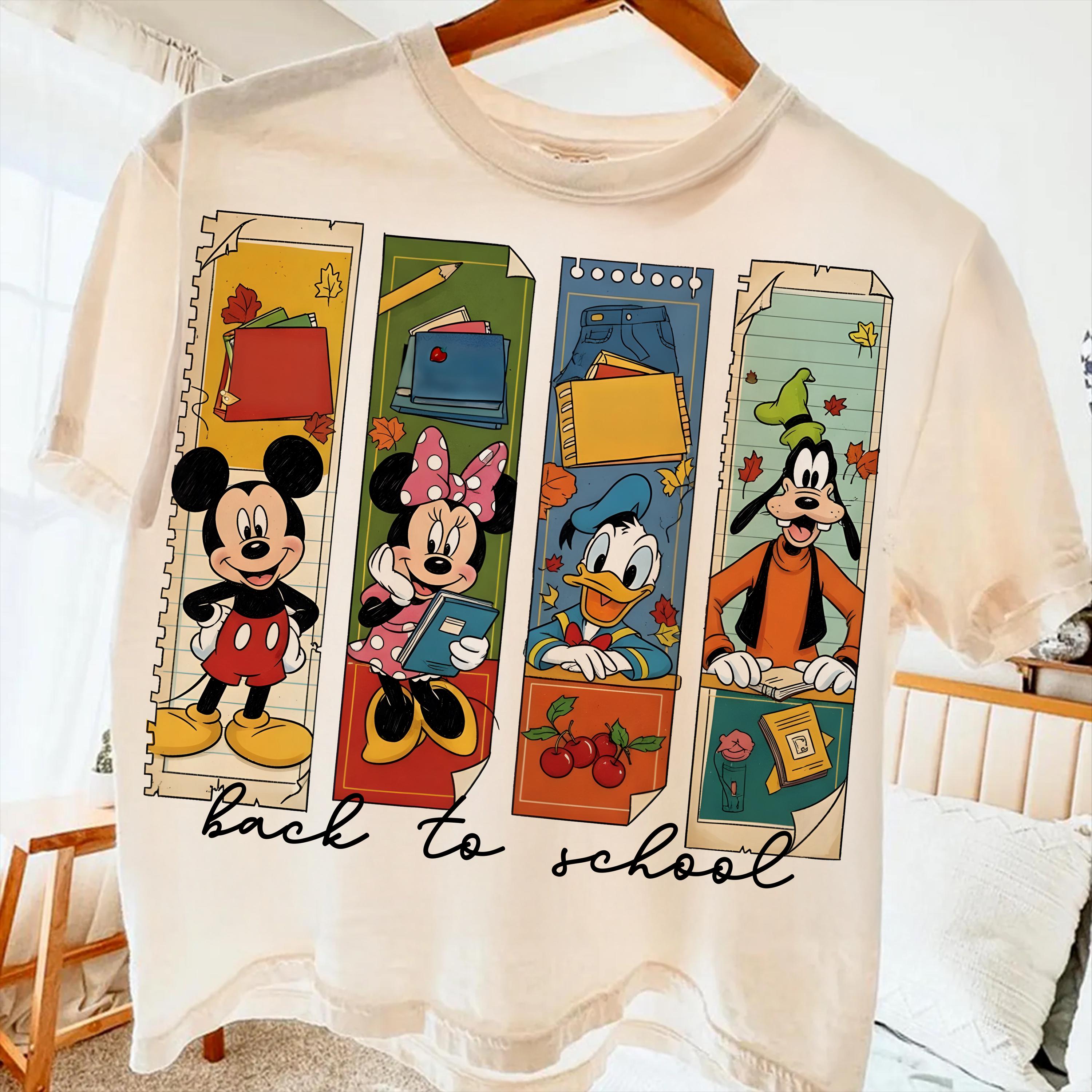 Back to School Mickey and Friends Png, First Day of School Png, Back to ...
