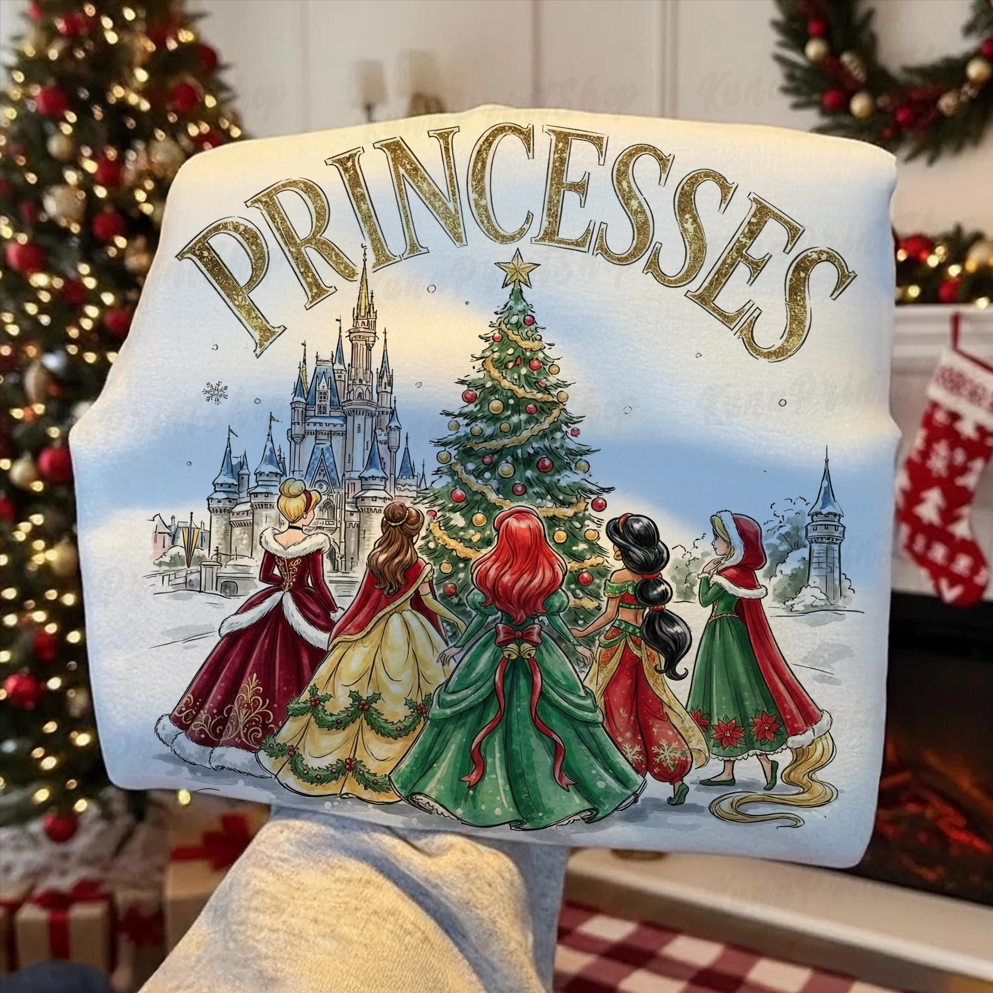 Christmas Princess Png: Preppy Christmas Png, Merry Christmas Png ...