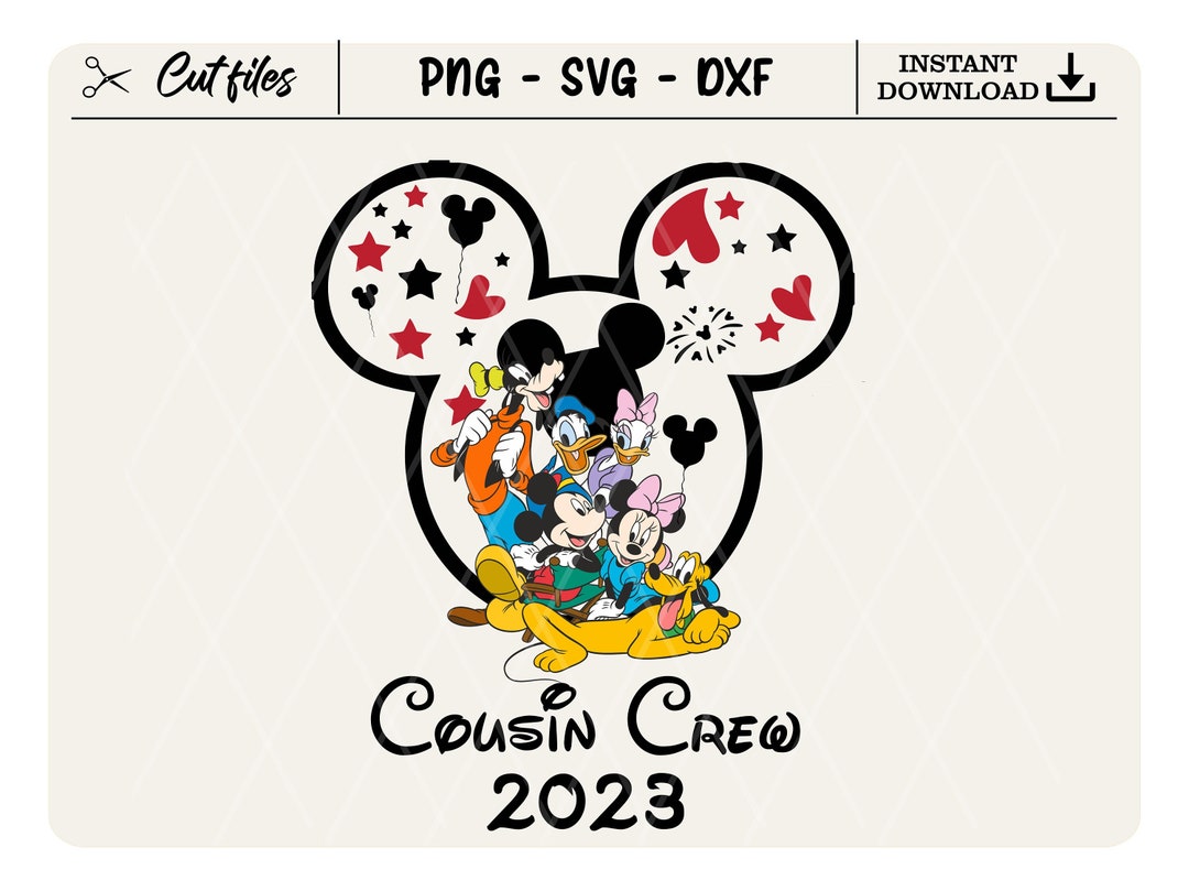 Mouse and Friends Cousin Crew Mouse SVG Disney Svgs Dxf Png - Etsy ...