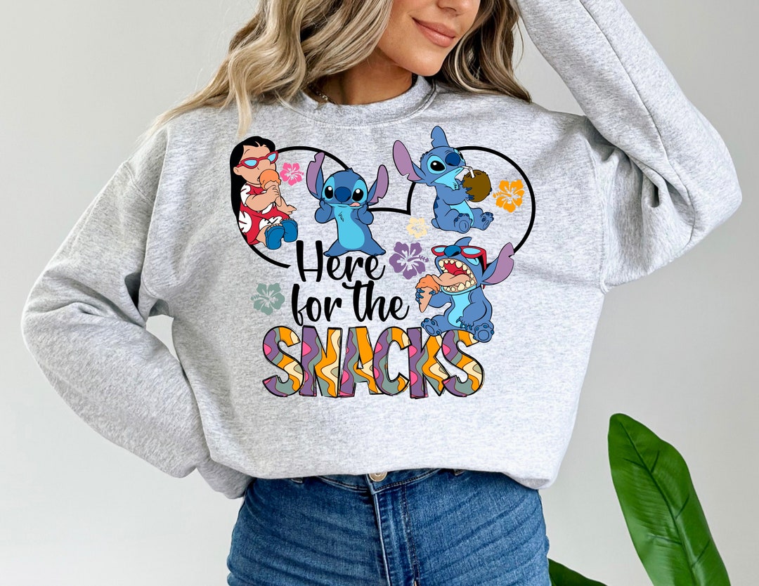 Here for the Snacks Stitch Png, Drinks and Foods Png, Snackgoal Svg ...