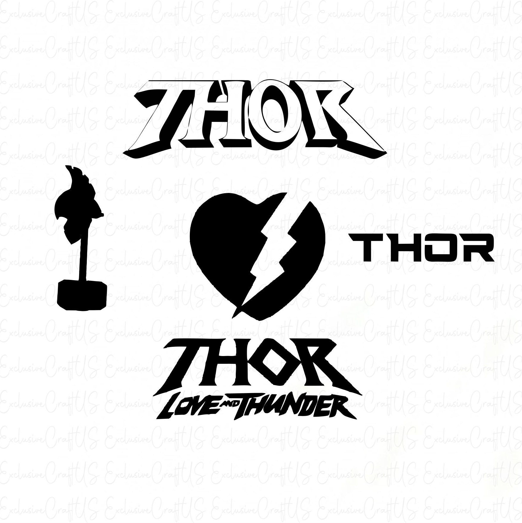 Bundle THOR Svg Marvel Svg Avengers Svg fichier de coupe - Etsy France