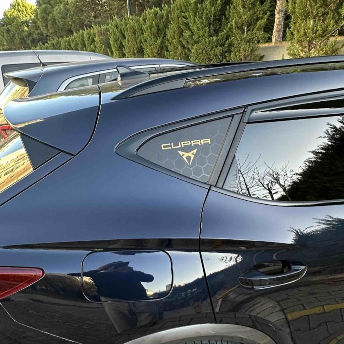 Cupra Formentor Compatible Butterfly Glass Decal Custom Honey Honeycomb ...