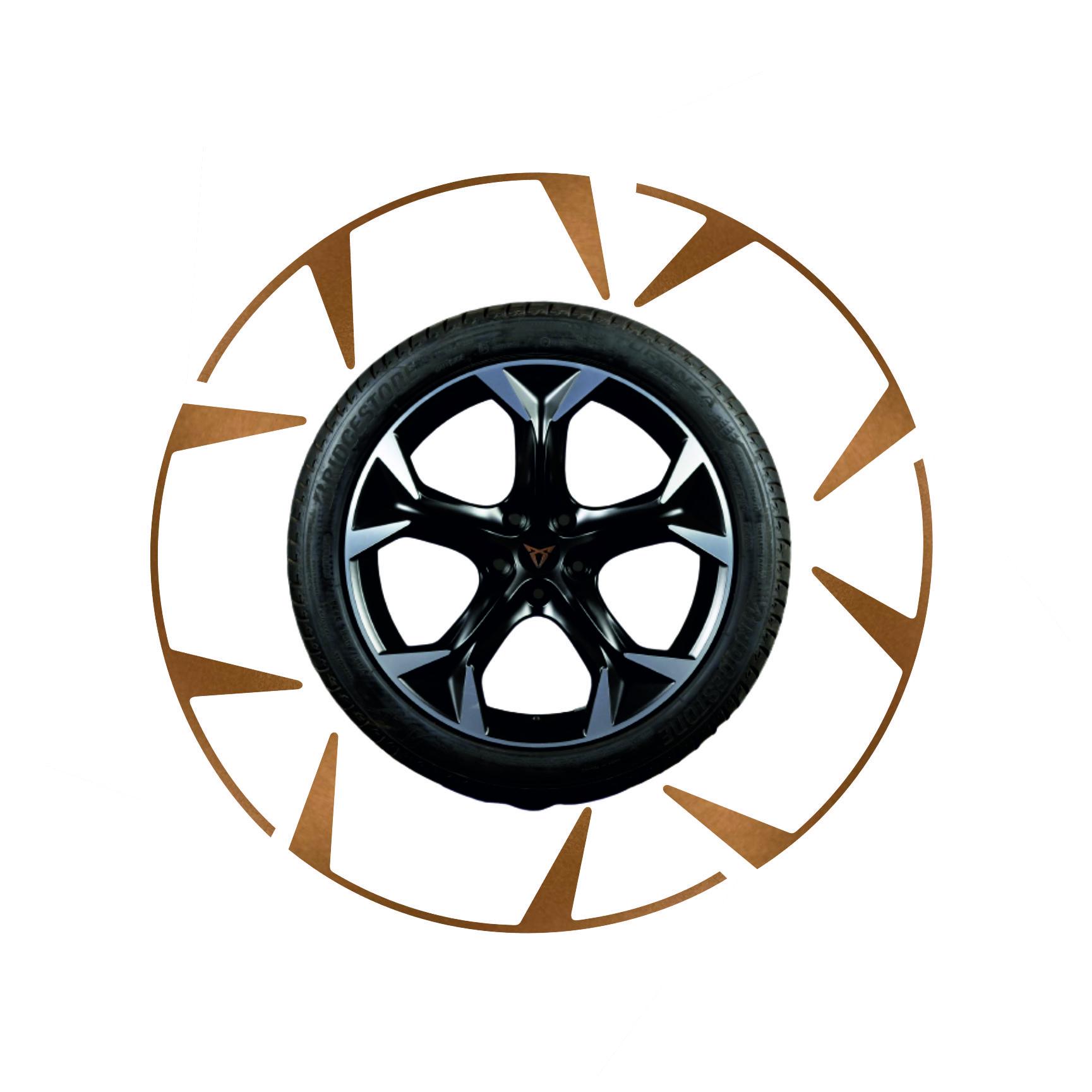 Cupra Formentor Rim Vinyl Wrap Sticker 19" Compatible With Code ...