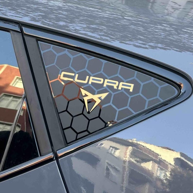 Cupra Formentor Compatible Butterfly Glass Decal Custom Honey Honeycomb ...
