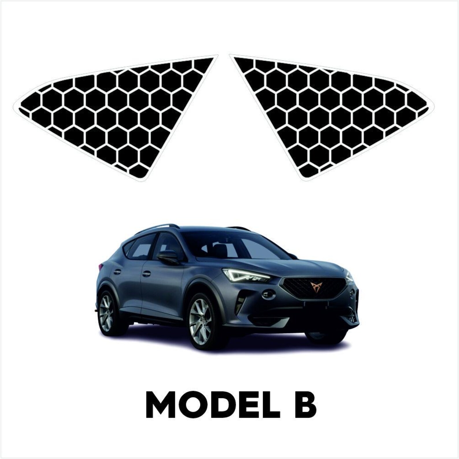 Cupra Formentor Butterfly Window Compatible Honeycomb Pattern Copper ...