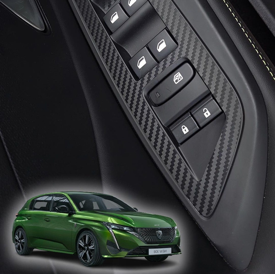 Peugeot 308 Interior Vinyl Trim Kit: Matte/gloss Carbon Fiber, Brushed ...