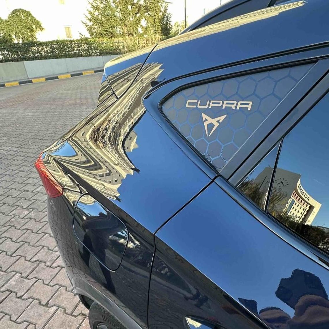 Cupra Formentor Compatible Butterfly Glass Decal Custom Honey Honeycomb ...