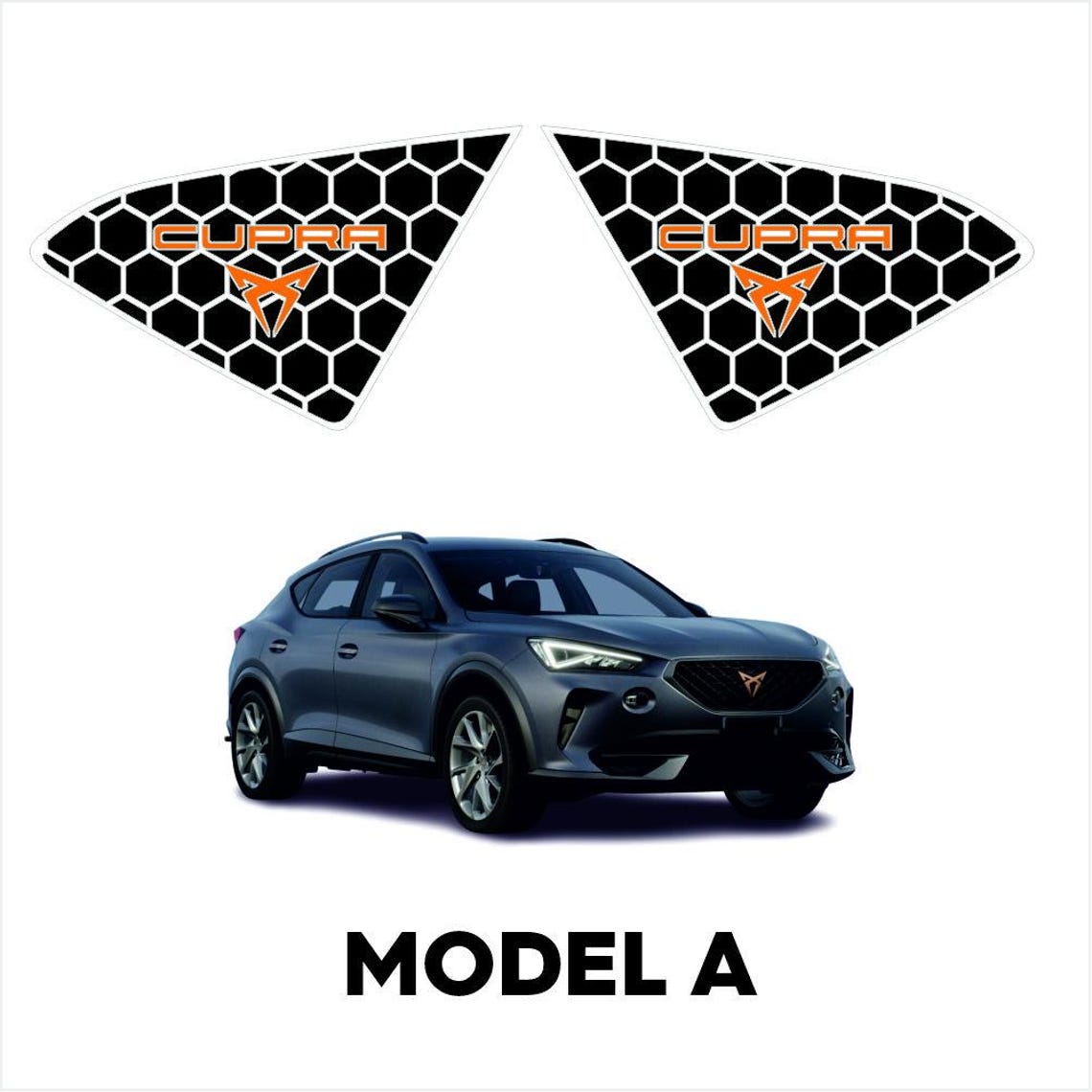Cupra Formentor Butterfly Window Compatible Honeycomb Pattern Copper ...