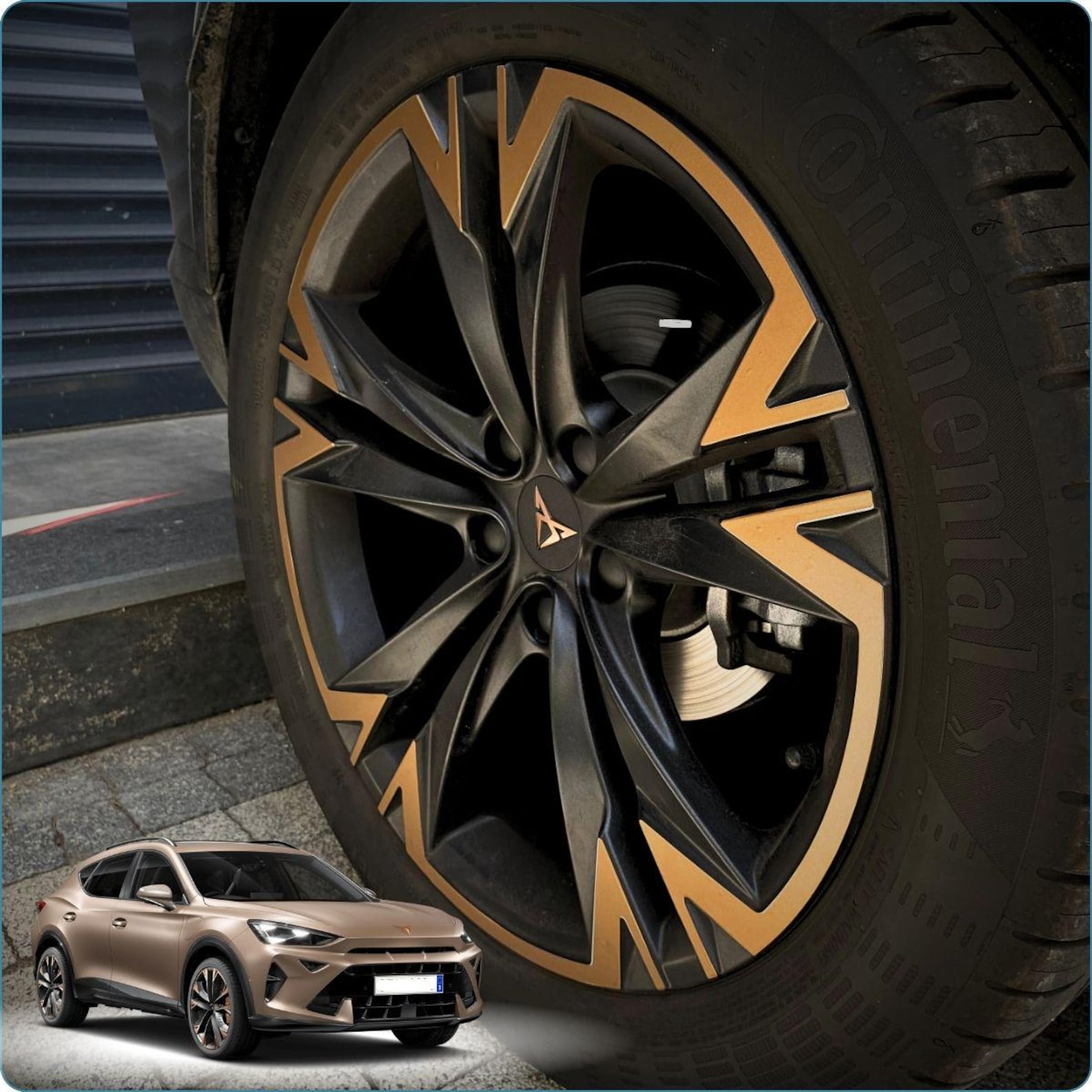 Cupra Formentor Rim Wrap Sticker Set - SONORA 18'' Compatible - Durable ...