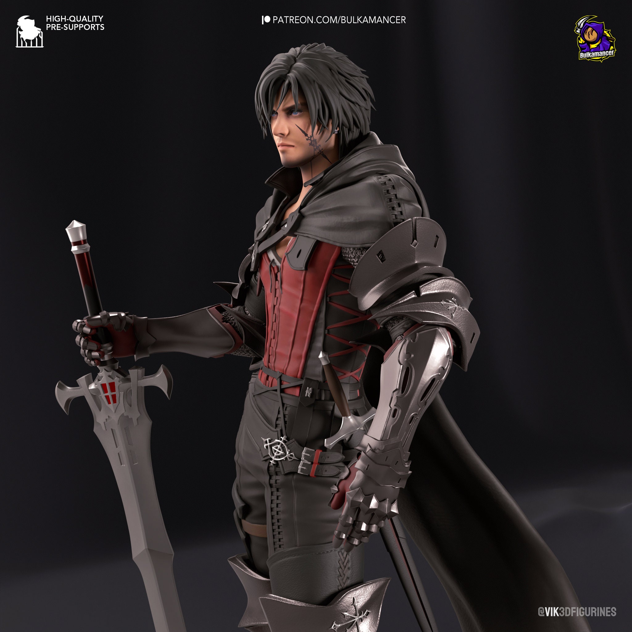 Figure Clive Rosfield Final Fantasy XVI 1/7 Scale Garage Kit Resin - Etsy