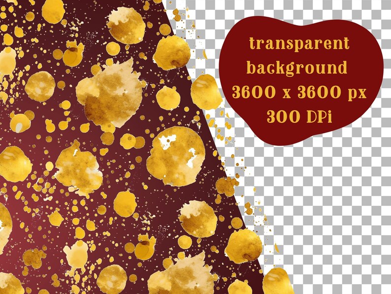 Gold Glitter Splatter Overlays | PNG Transparent Background With Free ...