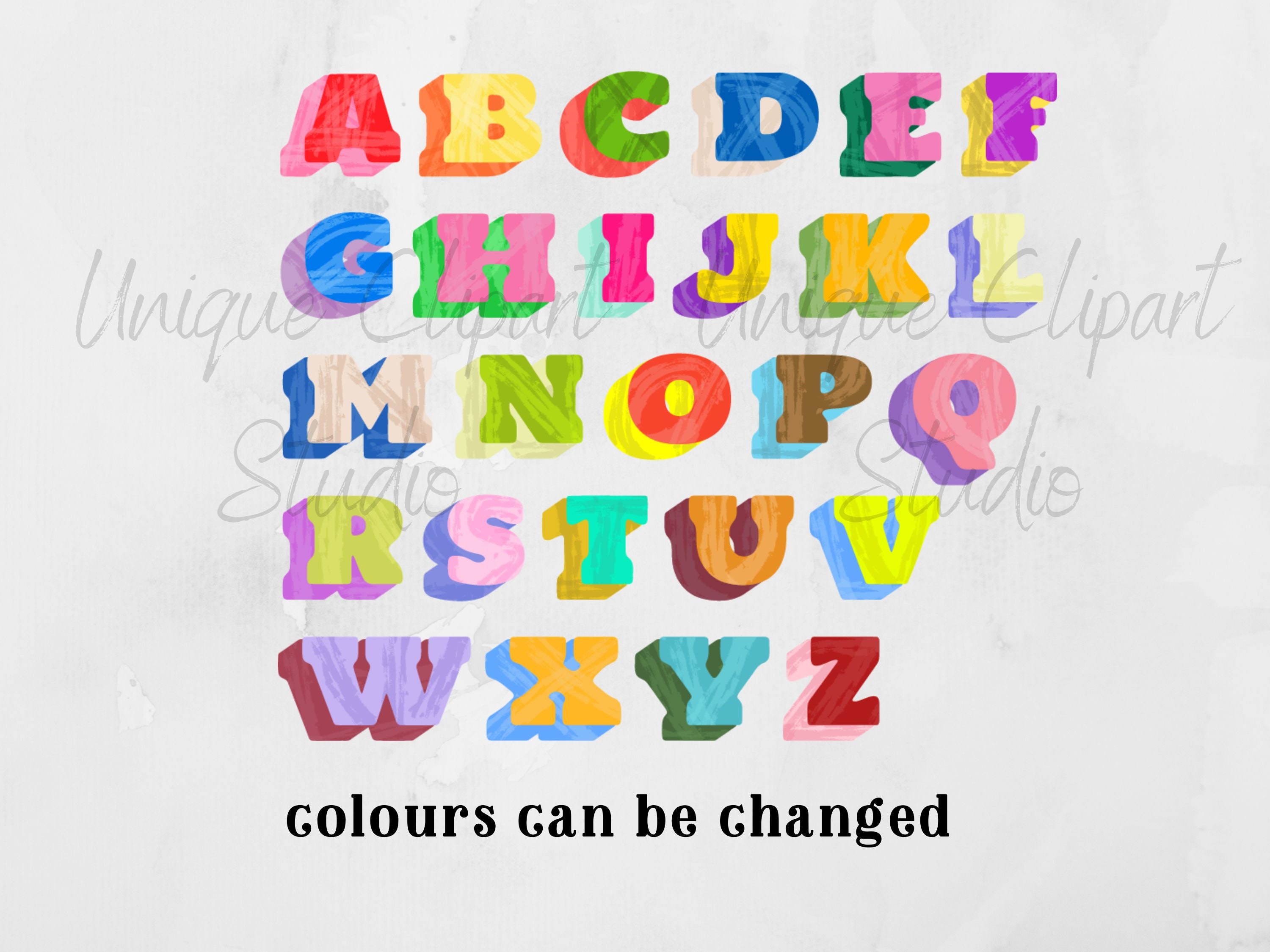 Chunky Playful Letters SVG Vector Svg Ai Png Formats Perfect for Cricut ...