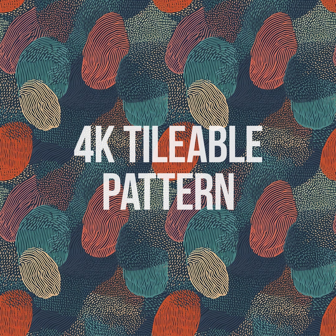 Seamless Finger Print Pattern digital Download - Etsy