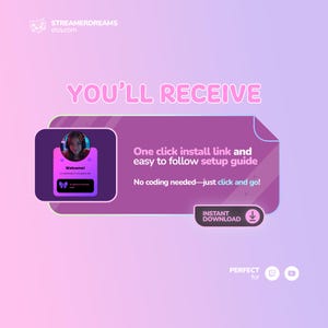 Quick Welcomer Widget for Twitch Youtube Stream | Customizable Card Pop ...