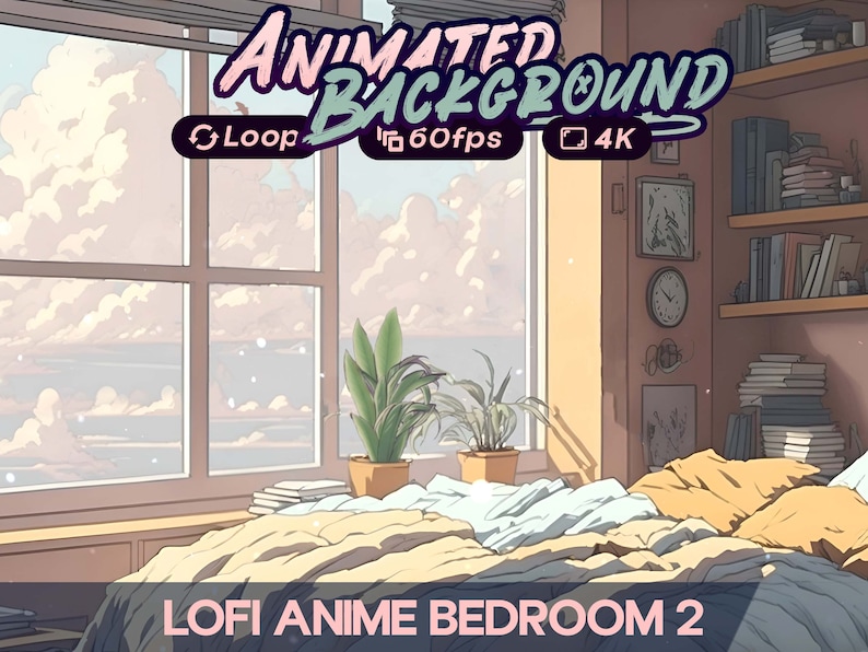 Virtual Background / Twitch Overlay / Vtuber Background Assets/ Cozy Lo ...