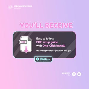 Cute Welcomer Widget for Twitch Youtube | Kawaii Pop up for New Viewers ...