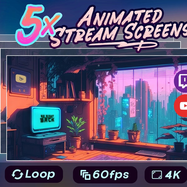 Twitch Starting Soon Screen Roses - Etsy