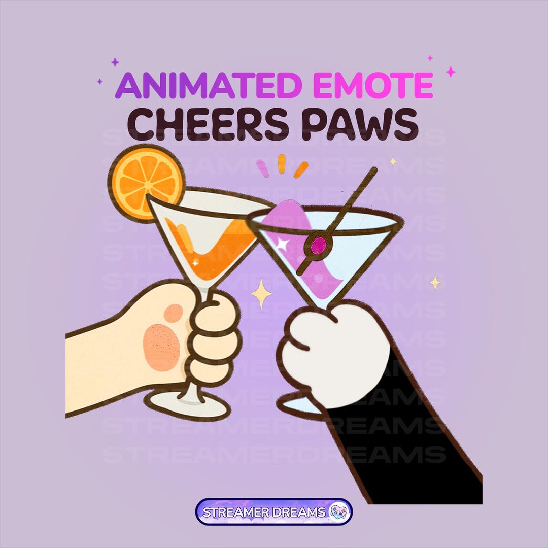 Animated Cat Cheers Emote: Twitch, Discord, Youtube (GIF Digital ...