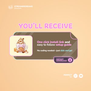 Goal Widget COFFEE CUP Twitch Youtube Stream Asset | Track Followers ...