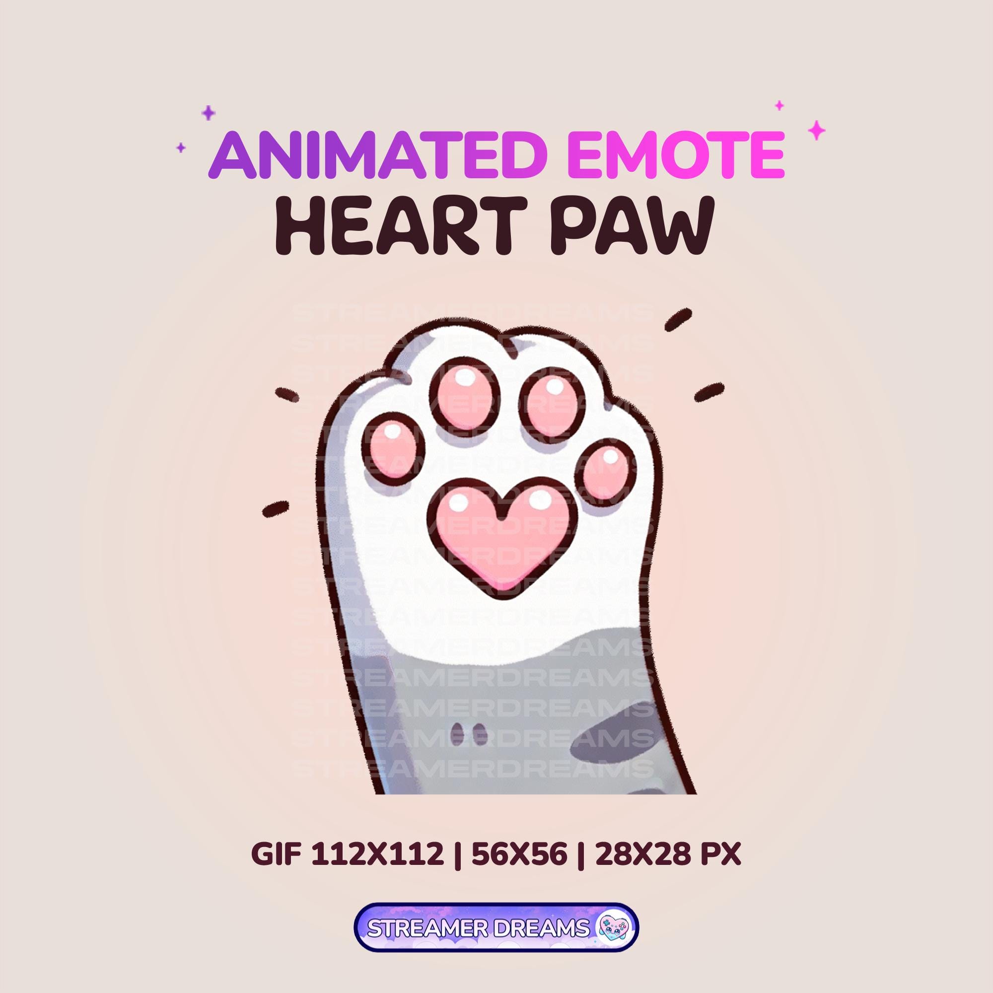 Animated Emotes. 9x Twitch Cat Paw Emote Pack. Cute Cat Paws Emote Pack ...