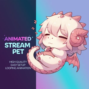 Animated Stream Pet. Vtuber Asset or Stream Decoration for Twitch ...