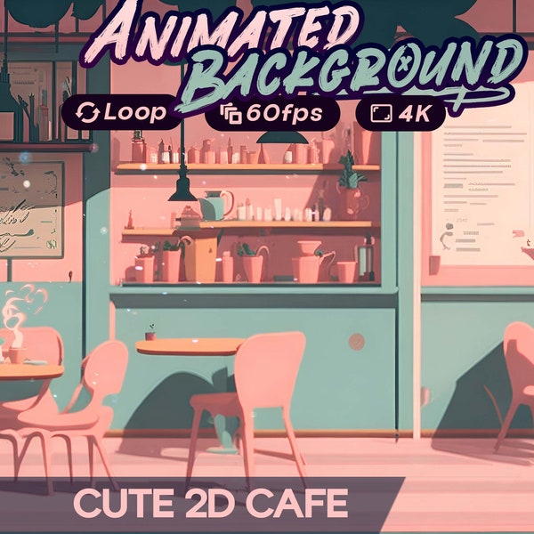 Vtuber Overlay Cafe - Etsy