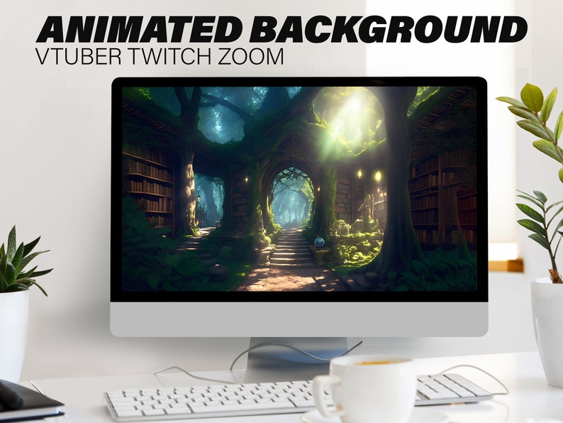 Stream Starting Soon Screen / Twitch Stream Overlay / Vtuber Background ...