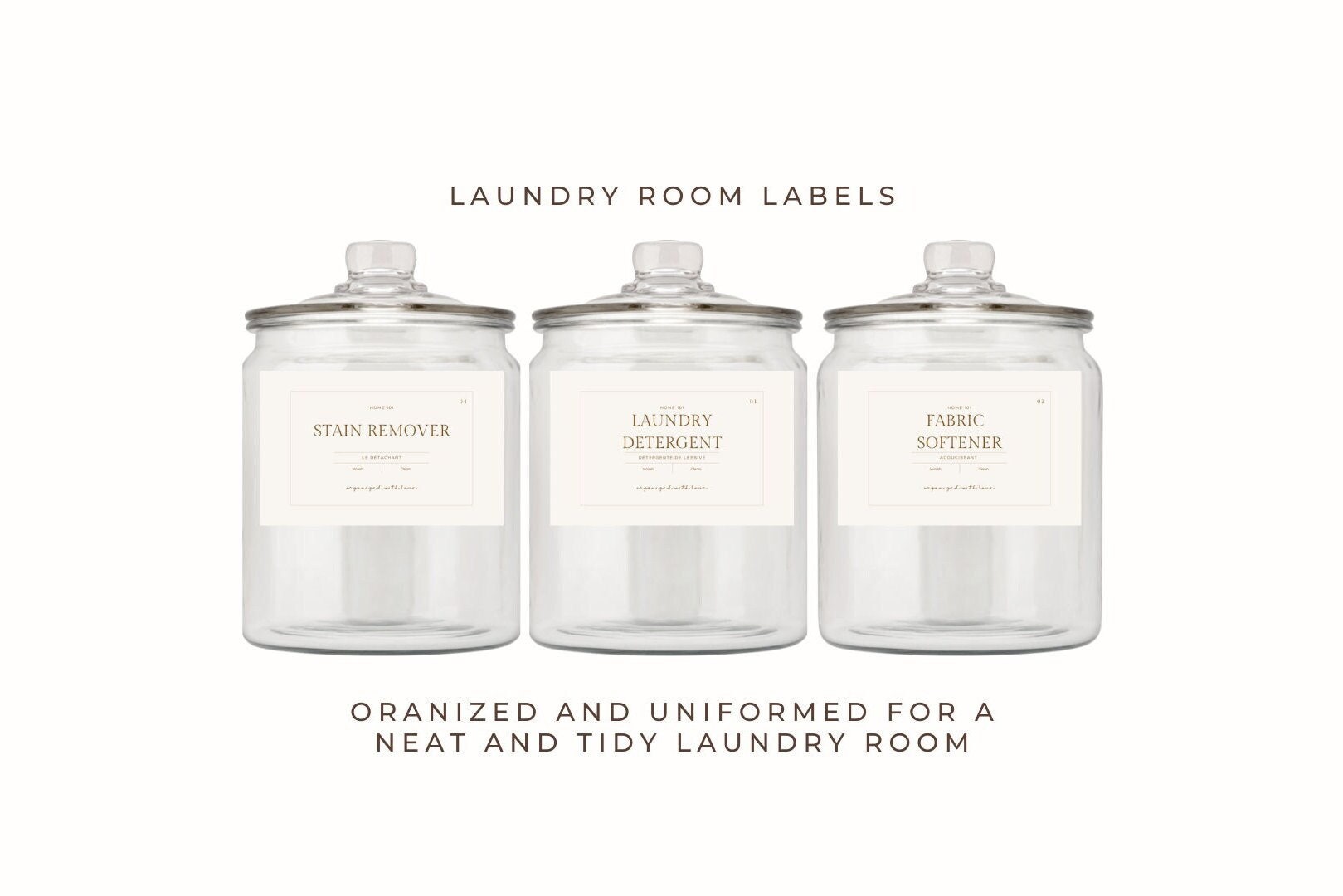 Laundry Room Labels Preprinted Laundry Container Labels Laundry Room ...