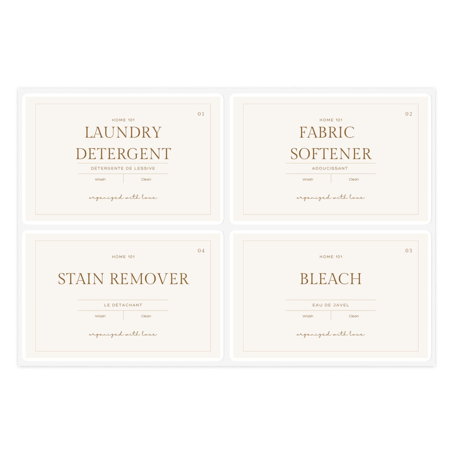 Laundry Room Labels Preprinted Laundry Container Labels Laundry Room ...